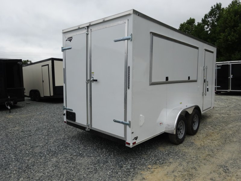2026 Quality Cargo 7x16 Concession Trailer Del Series Barn Door 50 Amp ...